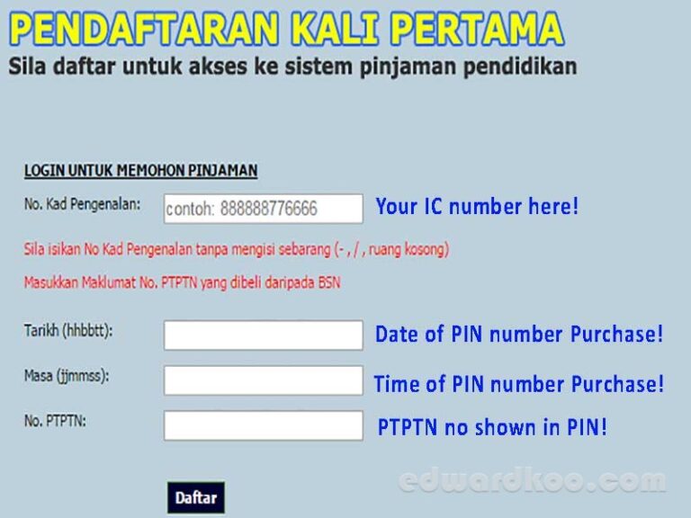 PTPTN Student Loan Application Guide – I'm OOK